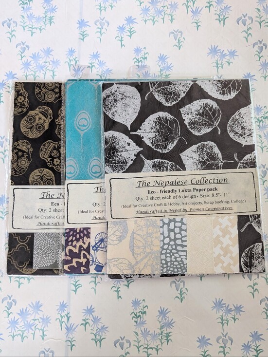 Giftsland | Office | Nepalese Collection Lokta Paper Packs New Set Of 3 ...